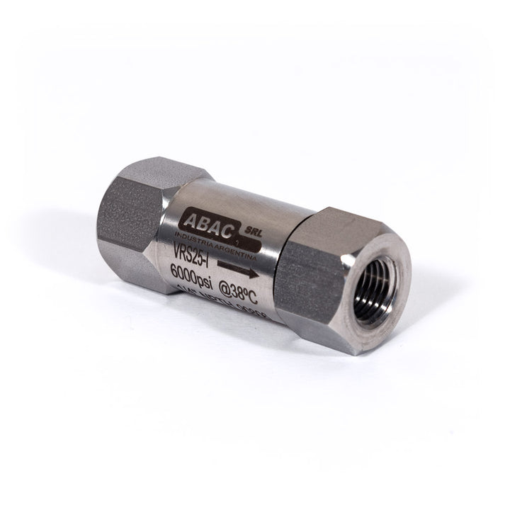 ABAC, Válvula cheque Inoxidable roscado NPT 6000 PSI - Valveco ...