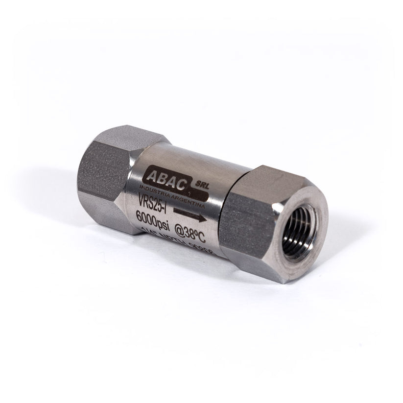 ABAC, Válvula cheque Inoxidable roscado NPT 6000 PSI - Valveco ...